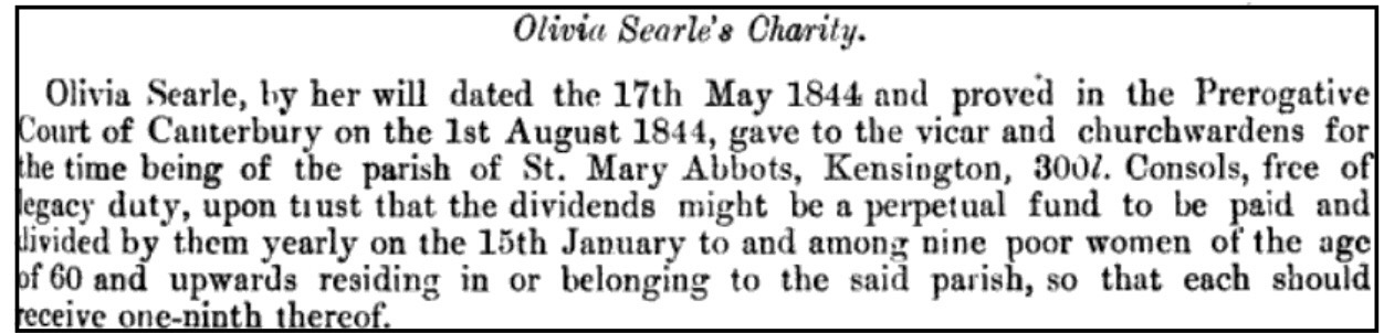 Hortensia Swinhoe Searle: 1731 – 1808 – The Lacunae of History